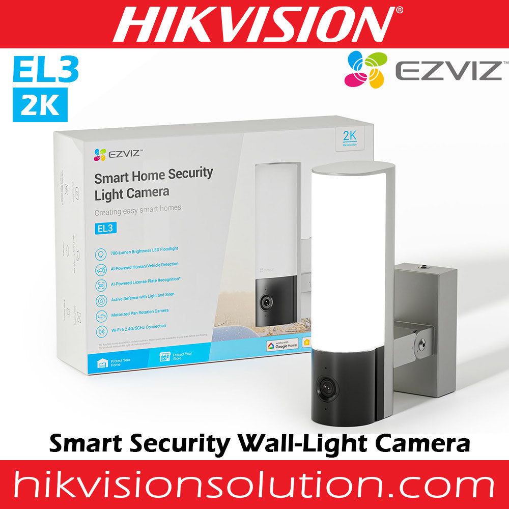 EZVIZ Smart Security Wall-Light Camera 2K 3MP – Endtoend.mu